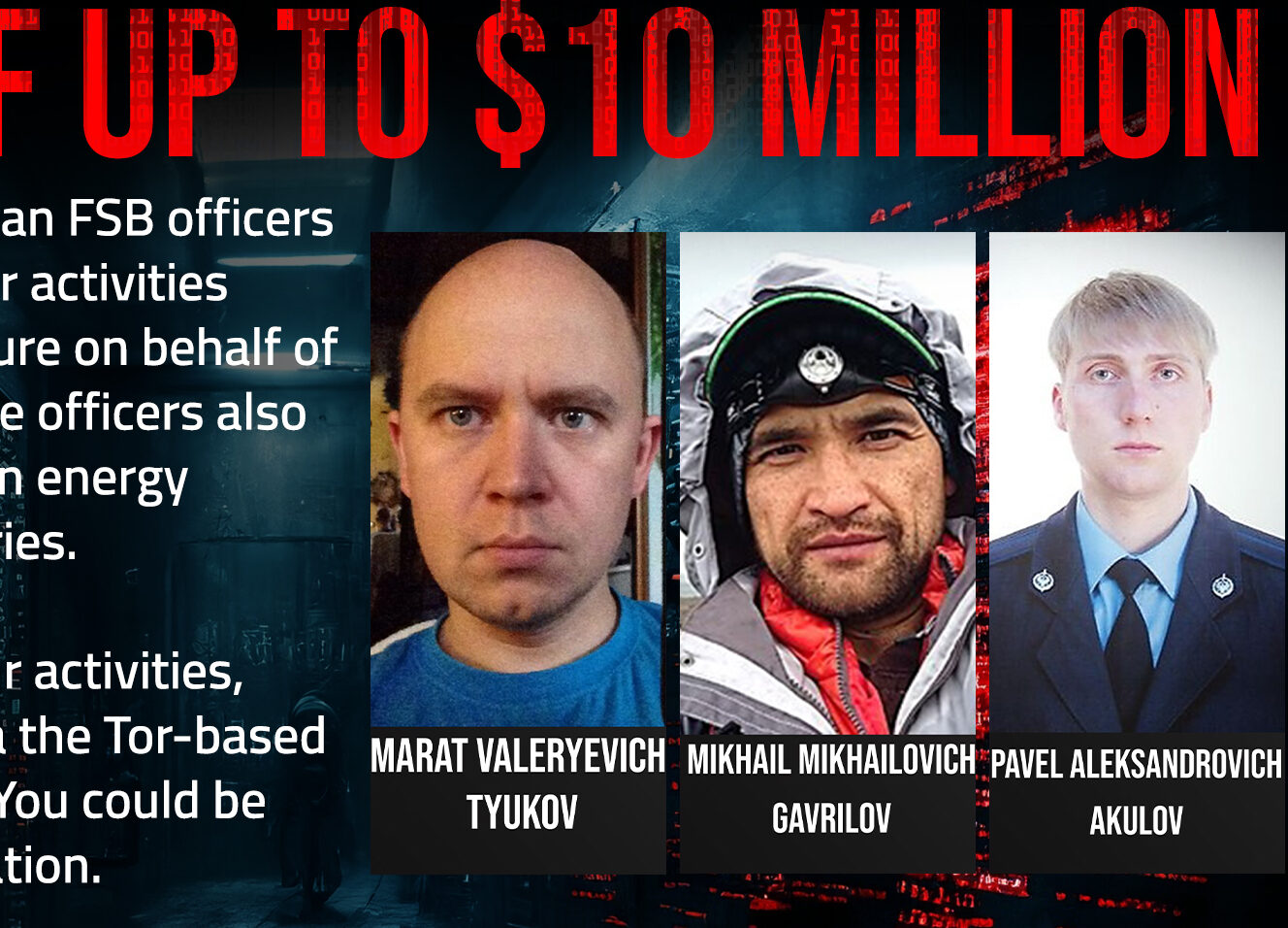 FBI, recompensă de 10 milioane de dolari pentru trei agenți FSB, fostul KGB - AnchetaZilei.ro